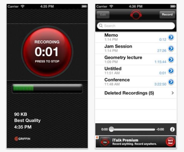 iTalk Recorder Lite | frostclickblog